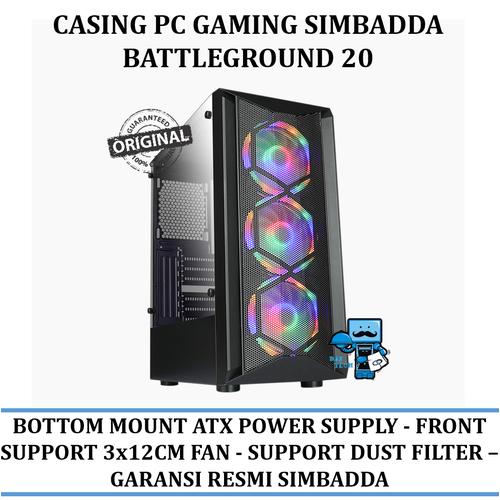 Jual Casing Pc Gaming Simbadda Battleground 20 - Original Produk ...