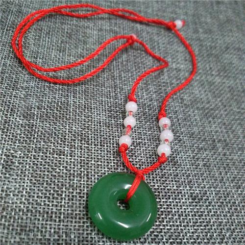 Promo Kalung Tali Merah Giok Burma Asli Buddha Lucky Charm ...