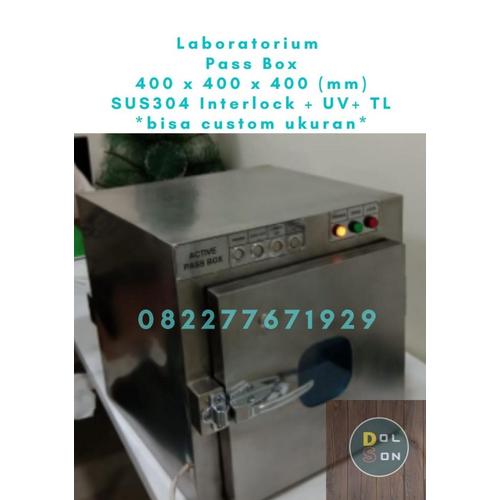 Jual Pass Box Laboratorium Stainless Interlock UV TL 40 x 40 PCR Clean ...