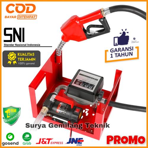 Jual Pompa solar Diesel Pump DC 12V Flow meter analog 4 digit Lengkap ...