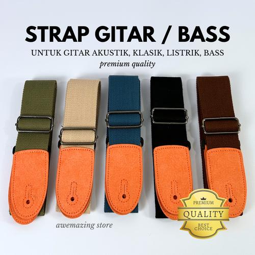 Jual STRAP GITAR AKUSTIK ELEKTRIK STRAP BASS KUALITAS PREMIUM BAHAN ...