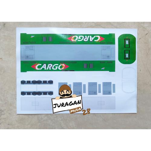 Jual DIY Papercraft Kereta Gerbong Cargo - Kab. Klaten - Juragan Muda ...