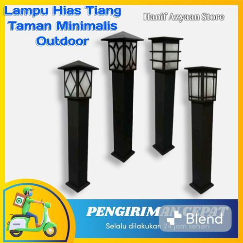 Jual Lampu Hias Plus Tiang Taman Minimalis Outdoor-Lampu Hias Tiang ...
