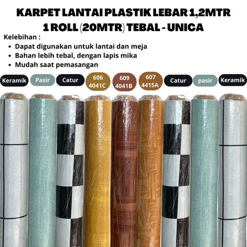 Promo Karpet Plastik Vinyl Meteran Meja dan Lantai Tinggi 1,2M Tebal UNICA - 606a - Kota Bandung ...