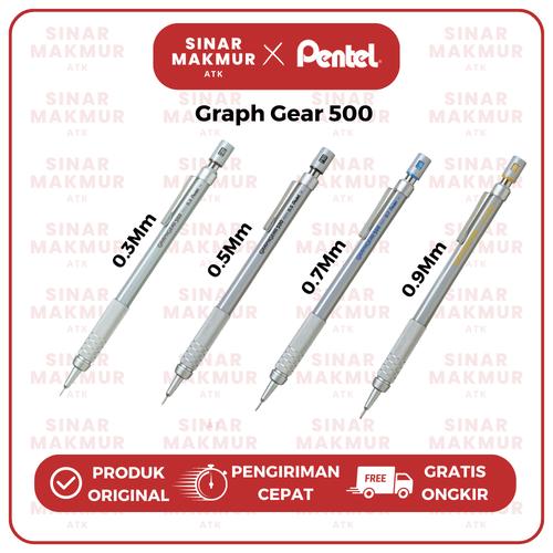 Promo Pensil mekanik/Mechanical Pencil Graphgear 500 Pentel (Pcs) - 0.9 ...