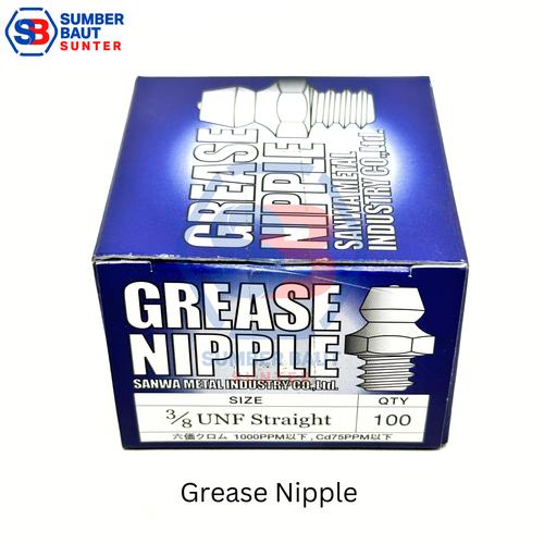Jual 3/8 x UNF Straight Lurus Nipple Grease / Nipel Gemuk Sanwa SK - 1 ...