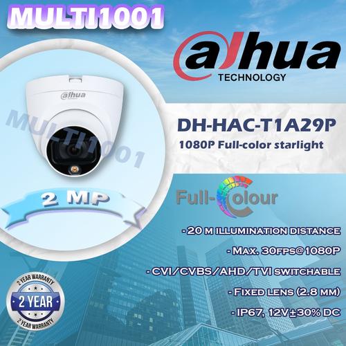 Jual DAHUA FULL COLOR 2MP T1A29P CAMERA CCTV 2MP FULL COLOR - Jakarta ...