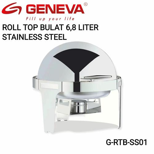 Promo Prasmanan Roll Top Hotel Chafing Dish Bulat 6 Liter GENEVA - STAINLESS KACA Cicil 0% 3x ...