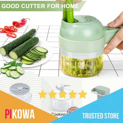 Jual Pisau Potong Multi Fungsi Chopper Portable 4 in 1 Elektrik cooking ...