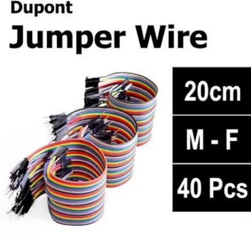 Jual 40pcs jumper male to female 40pin 20cm Dupont wemos nodemcu esp-32 ...