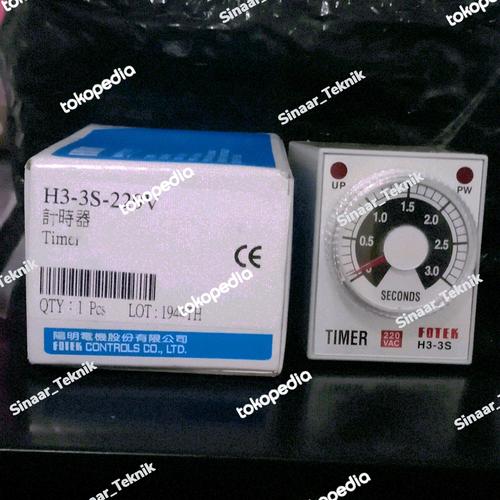 Jual Timer FOTEK H3-3S-220V - Kab. Tangerang - Sinaar Teknik | Tokopedia