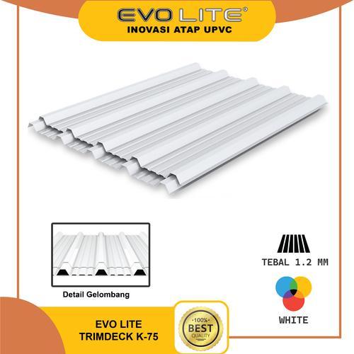 Jual ATAP UPVC EVO LITE TRIMDECK K-75 PUTIH - 3.0 Meter - Jakarta Utara ...