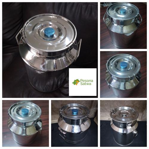 Jual Milk Can Stainless Steel Sus304 - 4,8,15,20,25,40,45 liter - - 4 ...