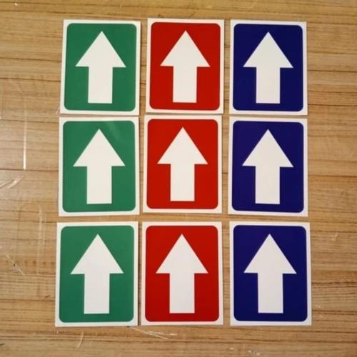 Jual STICKER SIGN ANAK PANAH RAMBU HIJAU, MERAH, BIRU SATUAN - Kab ...