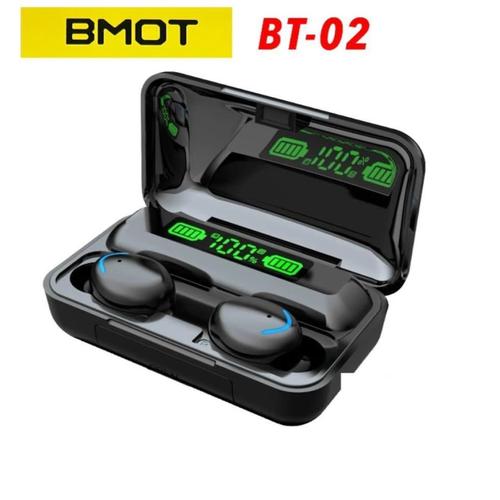 Jual HEADSET HANDSFREE BLUETOOTH TWS BMOT BT-02 EARPHONE POWERBANK BT02 - Jakarta Utara - HuaHi ...