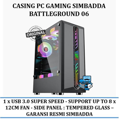 Jual Casing Pc Gaming Simbadda Battleground 06 - Original Produk ...