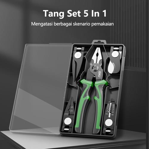 Jual ISKU Tang 5 In 1 Tang Kawat / Tang Jepit / Tang Lancip /Tang ...