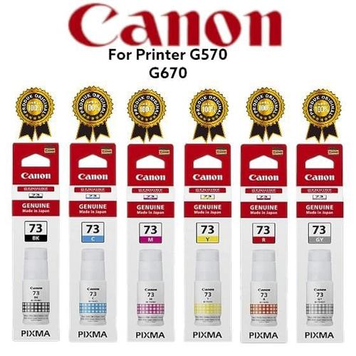 Jual Tinta Canon PIXMA GI-73 ORIGINAL ( 1 Set 6 color) Refil Printer ...