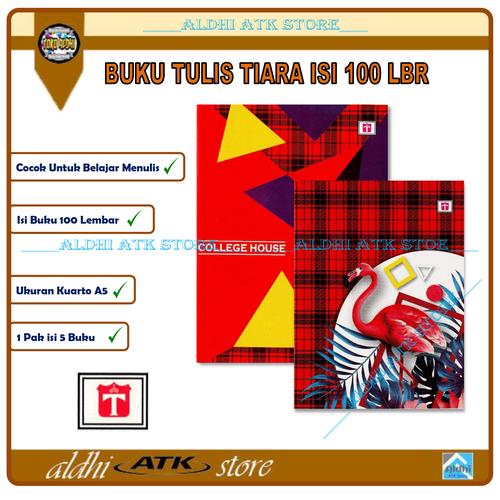 Jual Buku Tulis Tiara 100 Lembar Tebal Buku Tulis Sekolah - Jakarta ...