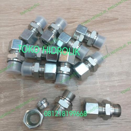 Jual Nepel union adapter pipa hidrolik 3/8 bsp oring x 12L pipa od 12 ...