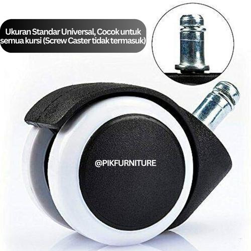 Jual RODA KASTOR KURSI KANTOR KASTOR KURSI BERPUTAR RODA BANGKU TANCAP ...