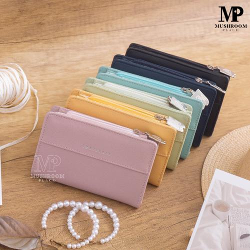Promo Dompet Lipat Wanita Kancing Magnet CHATELAIN Polos Bahan Sintetis ...