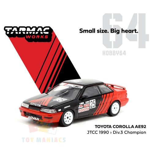 Jual TARMAC WORKS TOYOTA COROLLA AE92 #25 ADVAN TRD JTCC 1990 1:64 ...