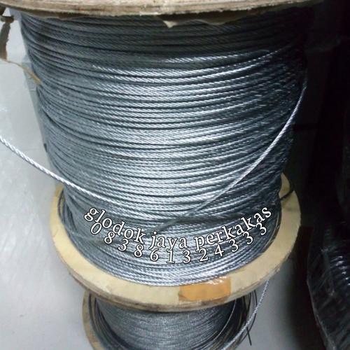 Jual tali kawat baja kabel sling stainless 1 mm 5 ,10 meter/tali wire rope - 5 meter - Jakarta ...