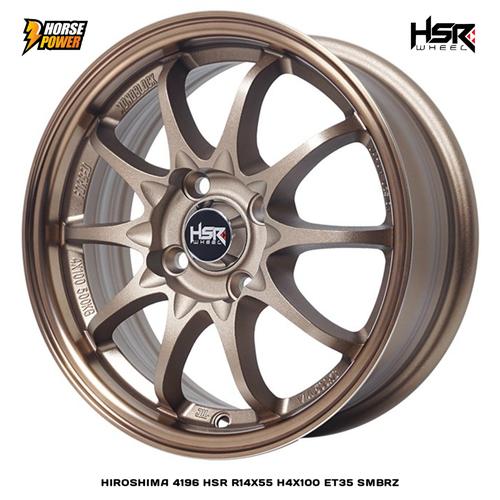 Jual Velg R14 Hsr Hiroshima - Untuk Mobil 4 Baut Roda - Pcd 4X100 ...