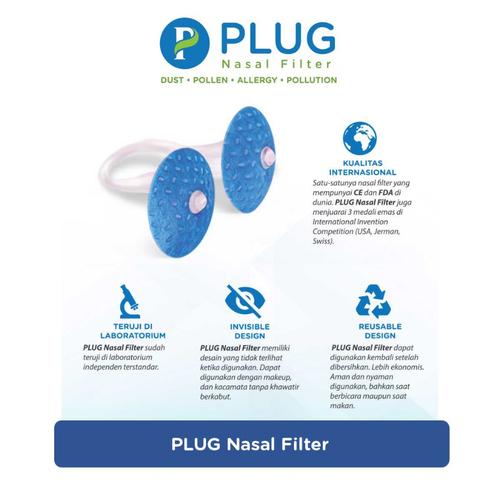 Jual Plug Nasal Filter Hidung Masker Hidung Refill 1 pcs - Kota ...