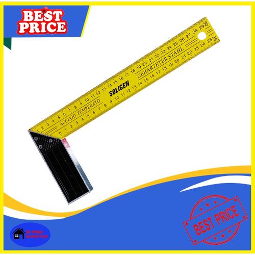Jual Siku Meter 12 Inch Soligen Penggaris Alat Mengukur Dimensi Siku ...