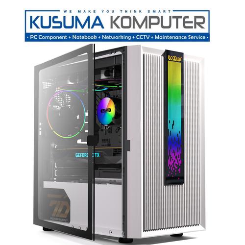 Jual Pccooler PLATINUM LM200 White MESH RGB Casing PC COOLER - Kab ...