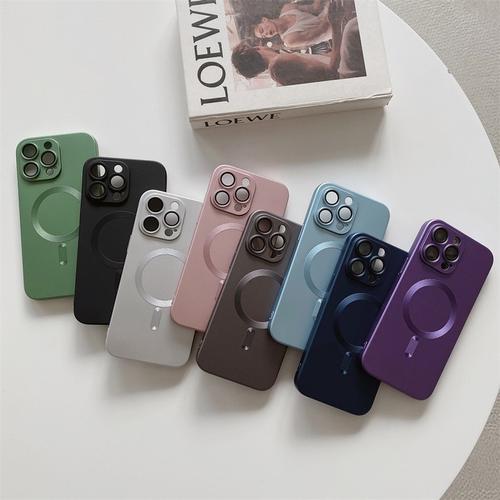 Jual Soft Case Magnetik Magsafe Matte Iphone 11 X XR 7 8 SE Plus Pro ...