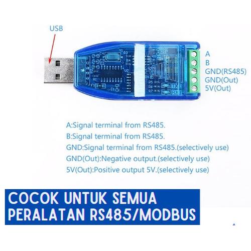 Jual usb to rs485 usb rs 485 rs485 converter modbus plc iot industrial ...
