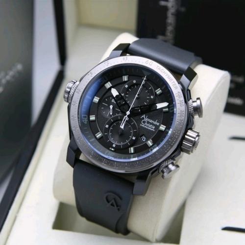 Jual Jam Tangan Pria AC Alexandre Christie 6565 Original Karet - Full Black - Jakarta Pusat ...