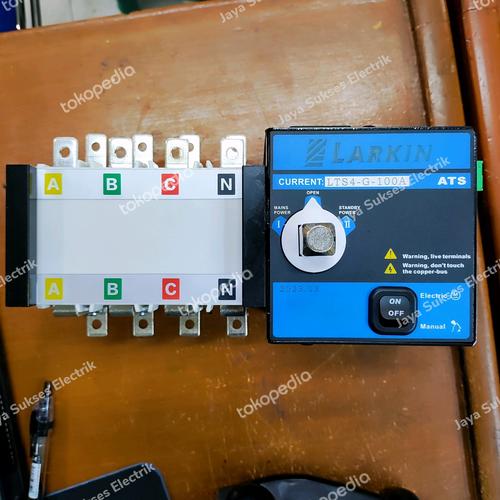 Jual LARKIN ATS 4P 100A COS MOTORIZED LTS4-G 100 Motor Otomatis ...