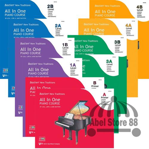 Jual Bastien All in One Piano Course Level A/B/1A/1B/2A/2B/3A/3B/4A/4B ...