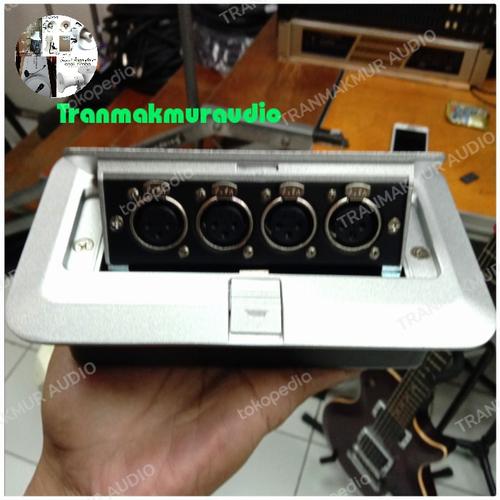 Jual Terminal Colokan Mic 4 Lobang Canon XlR Female Tembok dan Lantai ...