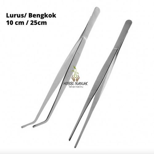 Jual Pinset Aquascape Pinset Aquarium Lurus Bengkok 10 cm dan 25 cm ...