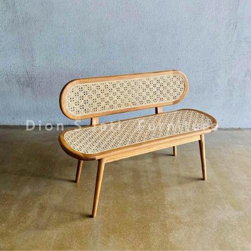 Jual kursi bench rotan kursi rotan minimalis kursi bangku kayu jati ...
