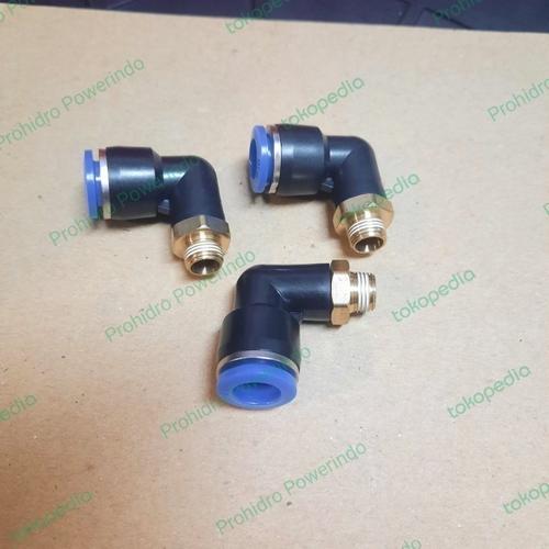 Jual Elbow Pneumatic 8mm x 3/8" inch Push In Fitting Pneumatic ...