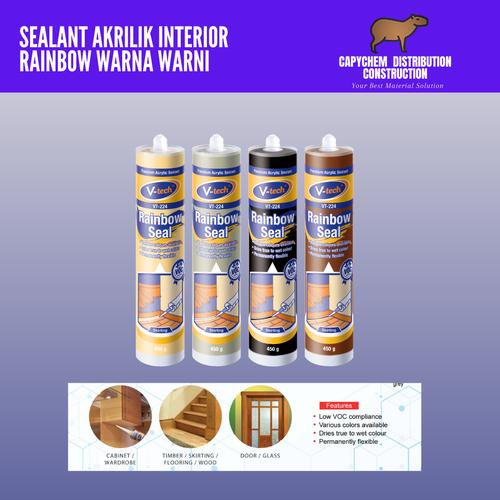 Jual Sealant Interior Akrilik 450gr Rainbow Warna Warni Premium ...