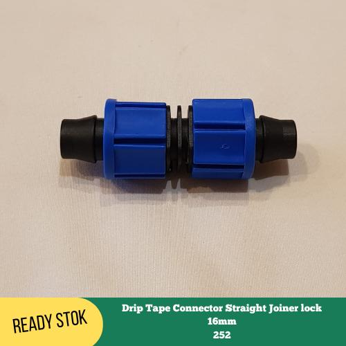 Jual Drip Tape Connector Straight Joiner lock 16mm 134F - Kota ...