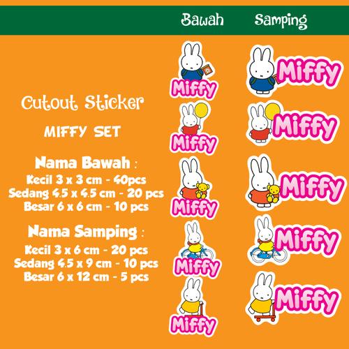 Jual Sticker Nama Cutout miffy - Kota Bogor - Brandons House | Tokopedia