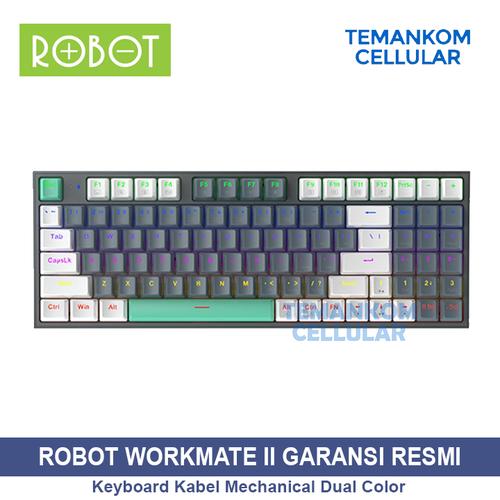 Jual Keyboard Mechanical Robot workmate II Wired Kabel type C Garansi ...