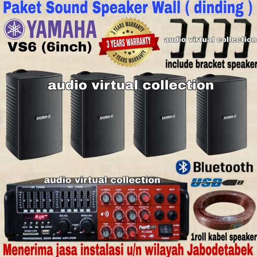 Jual Paket Sound Speaker Cafe kantor pabrik YAMAHA VS6 6inch isi 4unit - NON INSTALASI - Jakarta ...