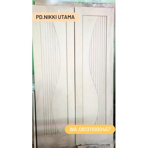 Jual Satu set kusen pintu solid utama double meranti oven - Jakarta ...