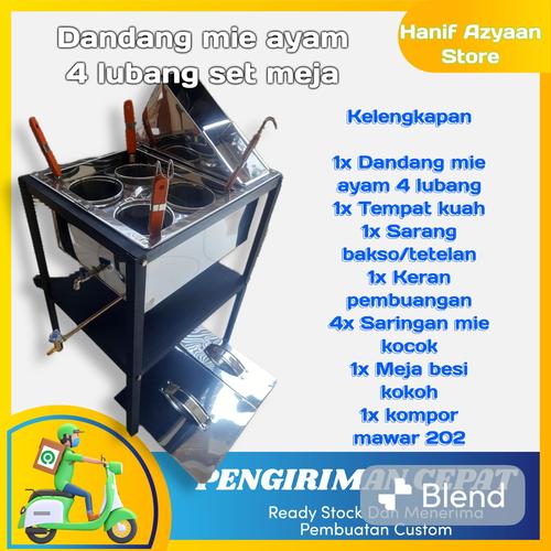 Jual dandang mie ayam 4 lubang set meja-boot-Dandang mie kocok jumbo ...