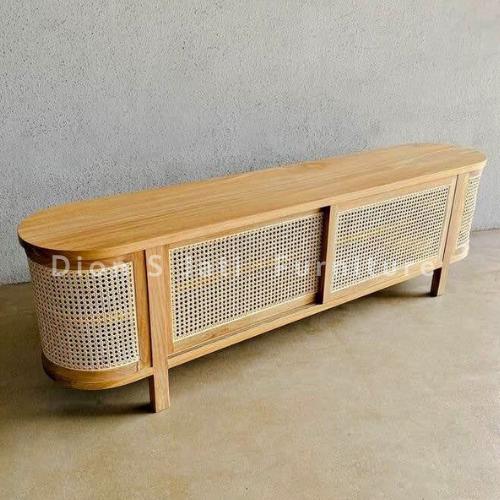 Jual cabinet tv bufet tv minimalis rotan meja tv rotan minimalis - Kab ...