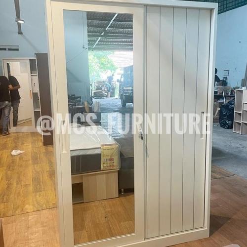 Jual Lemari Besi Baju Sliding Kaca Polos Jumbo Mebel Furniture Semarang ...